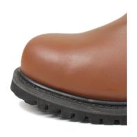 China Unisex Cowhide Leather Work Boots Construction Safety Shoes Kevlar Midsole Work Shoes With PU Sole High Top Men's Safety Boots for sale