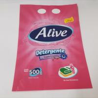 China Punchable Washing Powder Packaging Bag Glossy 3 Side Seal Pouch for sale