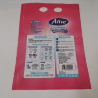 China Punchable Washing Powder Packaging Bag Glossy 3 Side Seal Pouch for sale