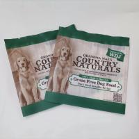 China Custom Printing Matte 3 Side Seal Bags Finish Dog Food Packaging for sale