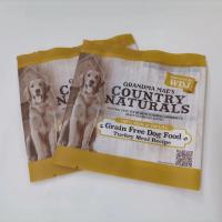 China Custom Printing Matte 3 Side Seal Bags Finish Dog Food Packaging for sale