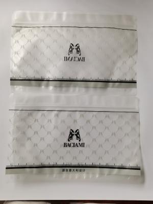 China One Side Visible 70microns Custom Clothing Packaging Bags MATT OPP With Zipper for sale