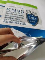 China KN95 Mask Ziplock Packaging Bags for sale