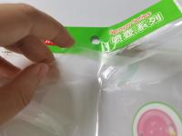 China Upper Open 70microns Plastic Header Bag customized logo Wtih Sealing for sale