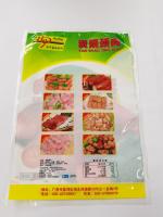 China Grill Pork 70microns 3 Side Seal Flat Pouch Convenient 2.5KG Capacity for sale