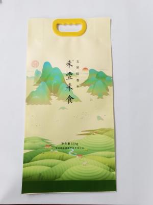 China Moderate Thickness Composite Paper Poly Bag Capacity 5kg With Handle for sale