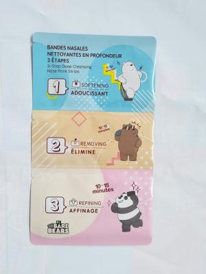 China Blackhead Strip Bags， With Aluminun Material And Side Open for sale