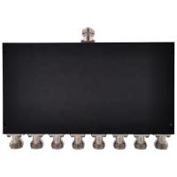 China 800-2500MHz 8 Way RF Power Divider Combiner N Female 50W 50 Ohm Microstrip for sale