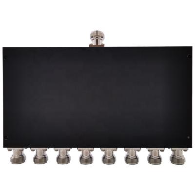 China 800-2500MHz 8 Way RF Power Divider Combiner N Female 50W 50 Ohm Microstrip for sale