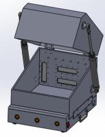 China Clamshell Type OEM Pneumatic Rf Shield Box EMI For WIFI Routers And Set Top Boxes for sale