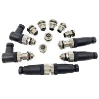China M12 Sensor Connector Waterproof Male Female Plug Screw Coupling 3 4 5 8 12 Pin A type Sensor Connectors for sale