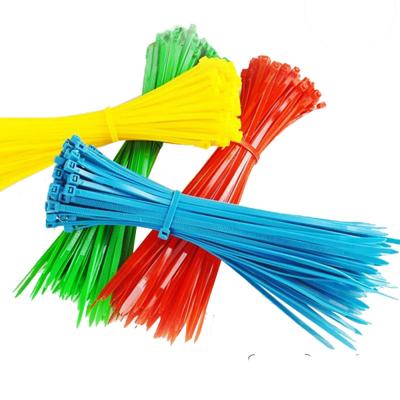 China 2.5mm x 150mm Colorful Plastic Nylon Self-locking Packaging Cable Wire Zip Ties for sale