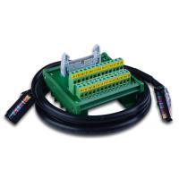 China IDC26P IDC 26Pin Male Connector Terminal Block Adater Breakout Board DIN Rail Mount With 1M Cable for sale