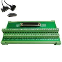 China DB62 D Sub 62 Pin Female Socket D Sub Terminal Block Breakout Board Adapter Connector DIN Rail for sale