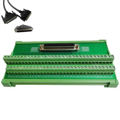 China DB62 D Sub 62 Pin Female Socket D Sub Terminal Block Breakout Board Adapter Connector DIN Rail for sale