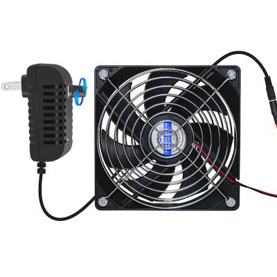 China 2000RPM Speed Adjustable Cooling Fan 12cm Btc Machine Chassis Workstation Cabinet Radiator Server fan for sale