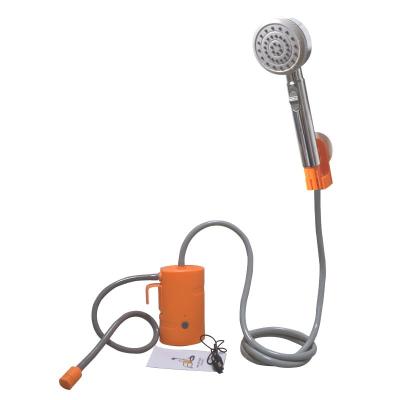 China Outdoor Shower Rechargeable 4400mAh Battery Powered Shower Pump for Hiking Travel Beach Pet Cleaning for sale