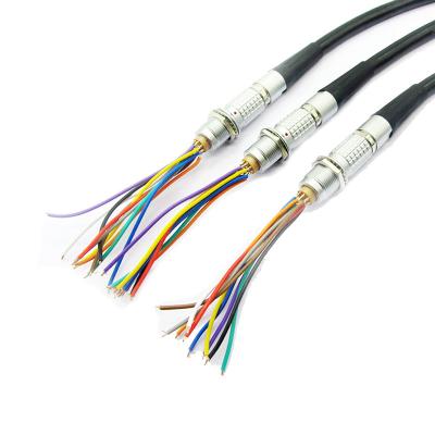 China FGG EGG 0B 1B 2B  Coaxial Push-pull Self-locking Connector Wire Harness Cable Assembly Manufacturer for sale