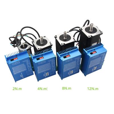 China 2N.m 4N.m 8N.m 12N.m Hybrid Closed Loop Stepper Servo Motor Driver Kit for sale