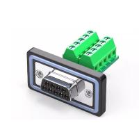 China Waterproof DB9 Connector D Sub 9 Pin to Screw Terminal Blocks RS 232 485 Serial Adapter Panel Mount for sale