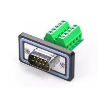 China Waterproof DB9 Connector D Sub 9 Pin to Screw Terminal Blocks RS 232 485 Serial Adapter Panel Mount for sale