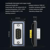 China Waterproof DB9 Connector D Sub 9 Pin to Screw Terminal Blocks RS 232 485 Serial Adapter Panel Mount for sale