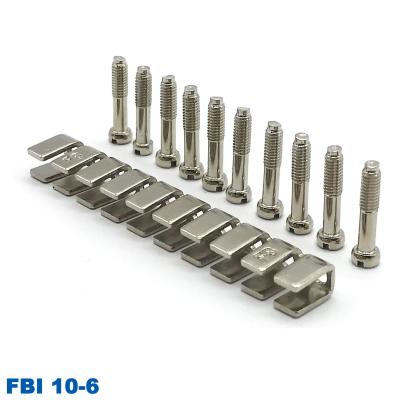 China UK5N UKK5 UK2.5B Din Rail Terminal Blocks Accessories Center Jumper 10 Pole FBI 10-6 for sale