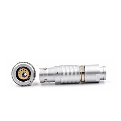 China FGG EGG 2B 6 Pin Plus 1 Way Push Pull Self-lock Plug Socket Electrical Pneumatic Mixed Connector for sale
