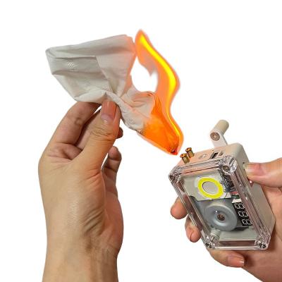 China 5V 2A 10W Portable Hand Crank Charge Generator Cellphone Charger Outdoor Emergency Power Supply Lighting Ignition for sale
