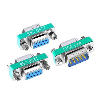 China DB9 Male to Female Plug CAN Bus Conversion Serial Port Built-in 120 ohm Terminal Resistance 1 for sale