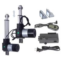 China 24V 6000N Linear Actuator 200mm 300mm 400mm 500mm Stroke Electric Linear Motor Telescopic Rod for sale