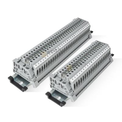 China SAKZDU 2.5N DIN Rail Screw Clamp Terminal Blocks 800V 24A 2.5 mm² Wiring Gauge for sale