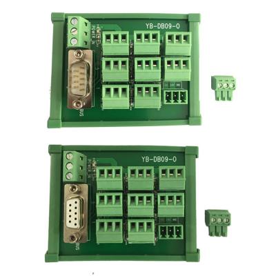 China PLC Sensor Signal Input Module DB9 Distribution Terminal Blocks Connection Board 9 Arrays for sale