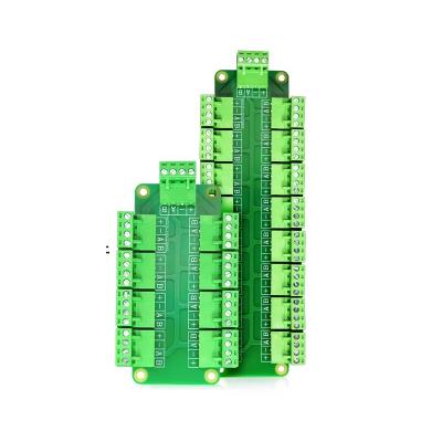 China 16 ways 8 Ways RS485 Distribution Hub Wiring Connection Terminal Blocks Breakout Board for sale