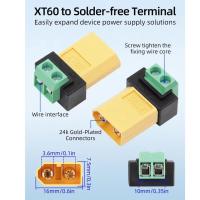 China XT60 2-Pin Screw Terminal Adapter Solderless Charging Connector for Drone FPV Balance Charger for sale