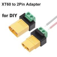 China XT60 2-Pin Screw Terminal Adapter Solderless Charging Connector for Drone FPV Balance Charger for sale