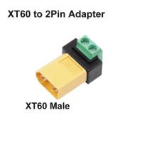 China XT60 2-Pin Screw Terminal Adapter Solderless Charging Connector for Drone FPV Balance Charger for sale