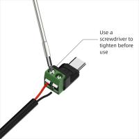 China Type C Male To 2Pin 5V Green Screw Terminals Adapter USB Connector For Mobile Phone And Computer Charging for sale