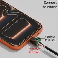 China Type C Male To 2Pin 5V Green Screw Terminals Adapter USB Connector For Mobile Phone And Computer Charging for sale