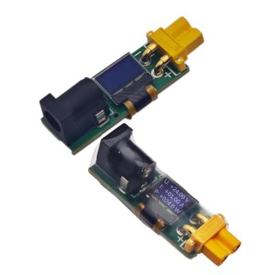 China 5-30V 10A DC to XT30 Female Adapter with Bidirectional Power Meter Battery Voltage Current Led Display for RC Model for sale