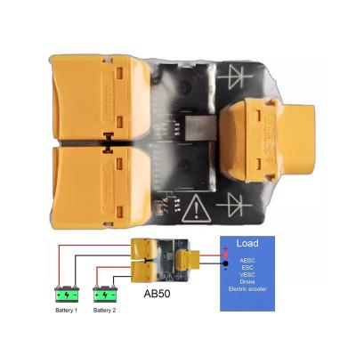 China XT60 Connector Dual Battery Charge Adapter Parallel Board with Auto-Switching for RC Drone LiPo Battery for sale