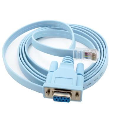 China RJ45 to DB9 Console Cable 1.5m RS232 to RJ45 Console Cables Compatible with Cisco Router for sale