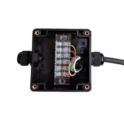 China Black Outdoor Waterproof Cable Connector Junction Box With Terminals Electrical Wire Connection for sale