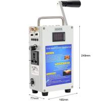 China Hand Crank Generator USB Phone Charger Fire Starter Power Pack 110V 220V 160W Emergency Power Station for sale
