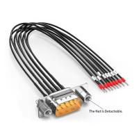 China DB15/DB9/DB25 Connector Cable with Number Tube 26AWG 15Pin Serial Port Dual Shielded Wire for sale
