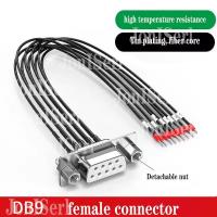 China DB15/DB9/DB25 Connector Cable with Number Tube 26AWG 15Pin Serial Port Dual Shielded Wire for sale