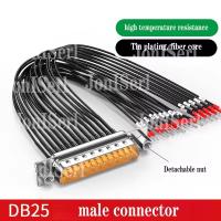 China DB15/DB9/DB25 Connector Cable with Number Tube 26AWG 15Pin Serial Port Dual Shielded Wire for sale
