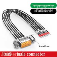 China DB15/DB9/DB25 Connector Cable with Number Tube 26AWG 15Pin Serial Port Dual Shielded Wire for sale