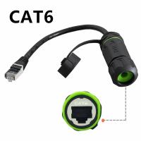 China RJ45 8P8C Modular Plug Eextension Network Cable Connector Waterproof IP65 for sale