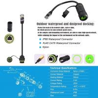 China RJ45 8P8C Modular Plug Eextension Network Cable Connector Waterproof IP65 for sale